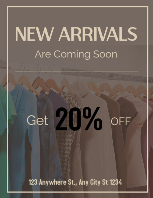 Plantilla de New Arrivals Fashion Store Flyer | PosterMyWall
