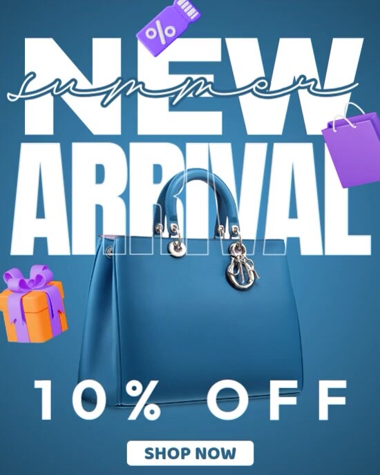 Copy of New Arrivals Ladies Bag Ads | PosterMyWall