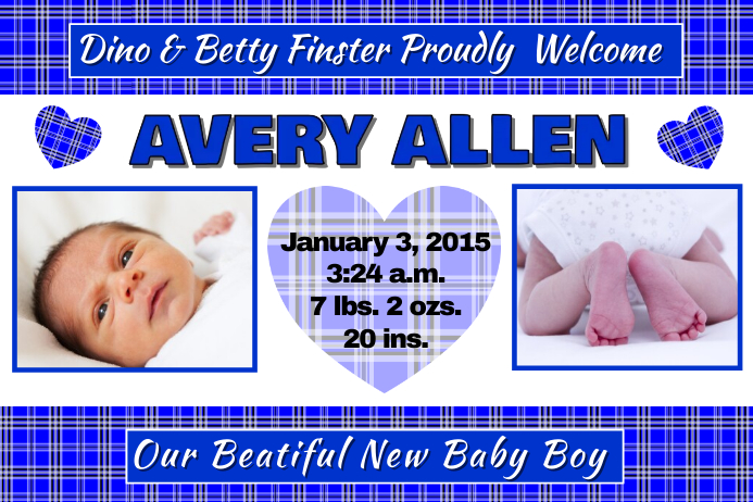 New Baby Templat | PosterMyWall