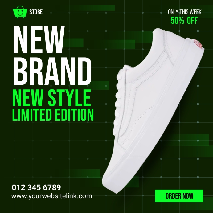 New Brand Shoe Limited Edition Template | PosterMyWall