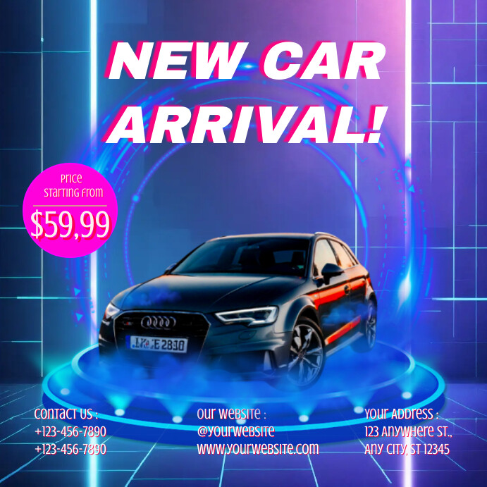 Copy of NEW CAR ARRIVAL | PosterMyWall