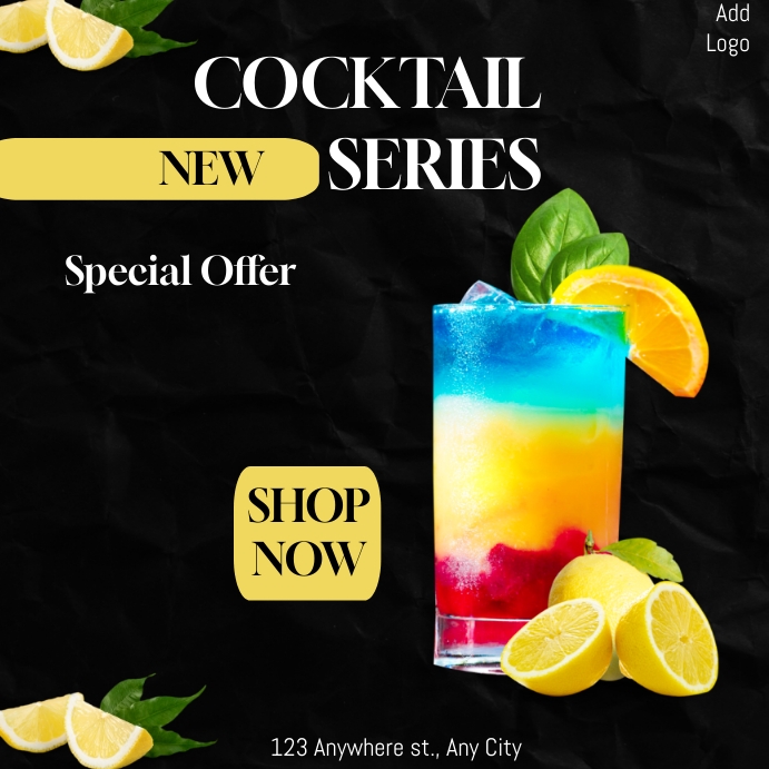 Copy of new cocktail summer offer,cocktail ad post | PosterMyWall