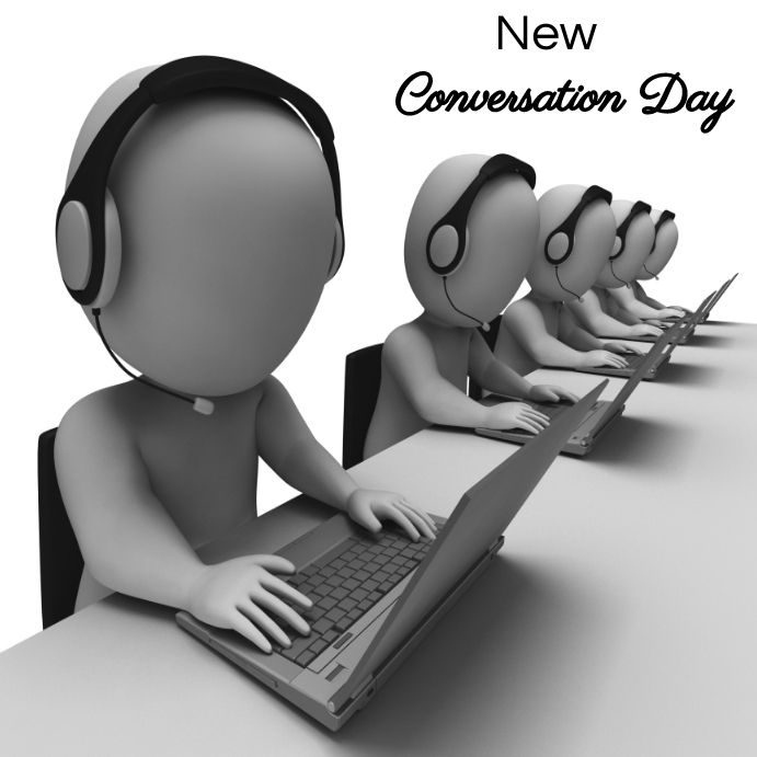 Plantilla de New conversation day | PosterMyWall