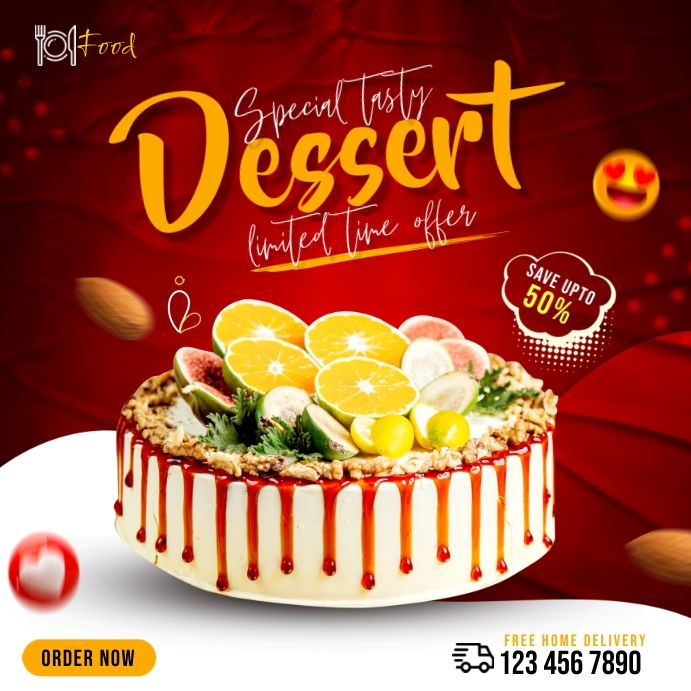 New Dessert Offer Template | PosterMyWall