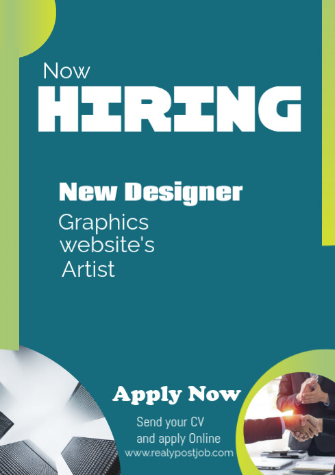 New flyers job position designed cv Template | PosterMyWall