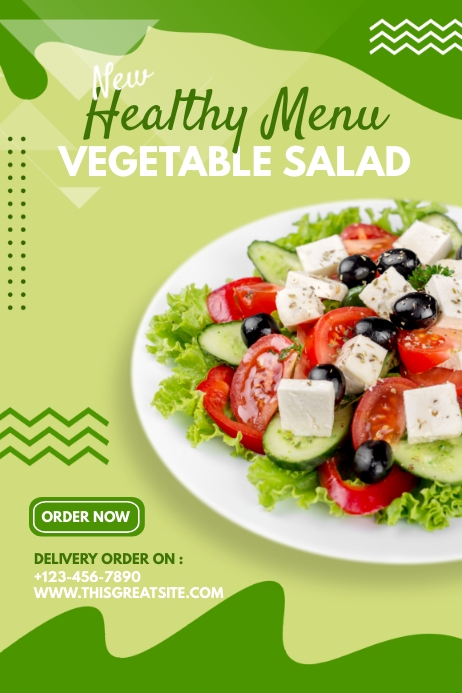 New Healthy Menu Template | PosterMyWall