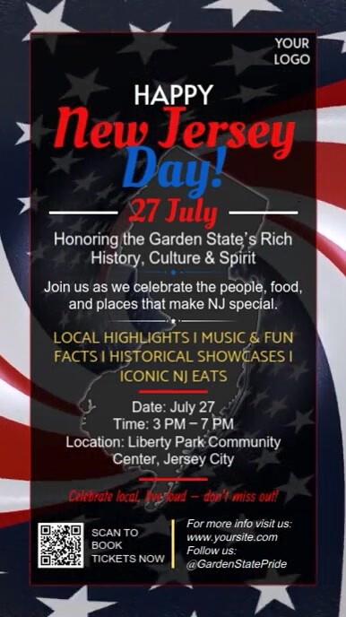 New Jersey Day Celebration Event Instagram Story Template | PosterMyWall