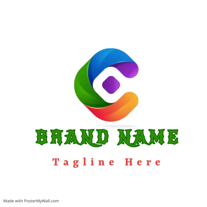 new letter c icon logo template | PosterMyWall