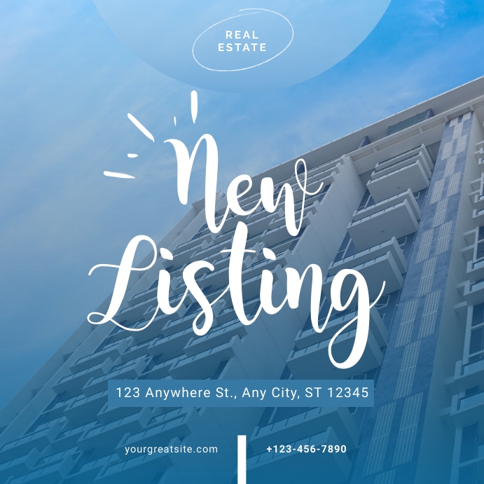 New Listing Template | PosterMyWall