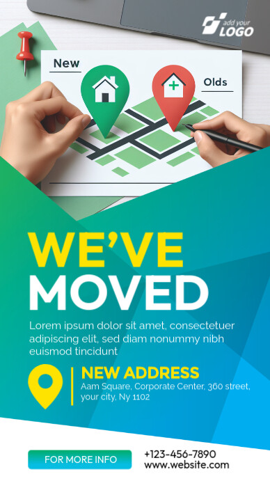 New location post New location template We have moved | PosterMyWall