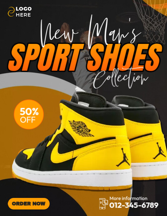 New Man's Sport Shoe Ads Template | PosterMyWall