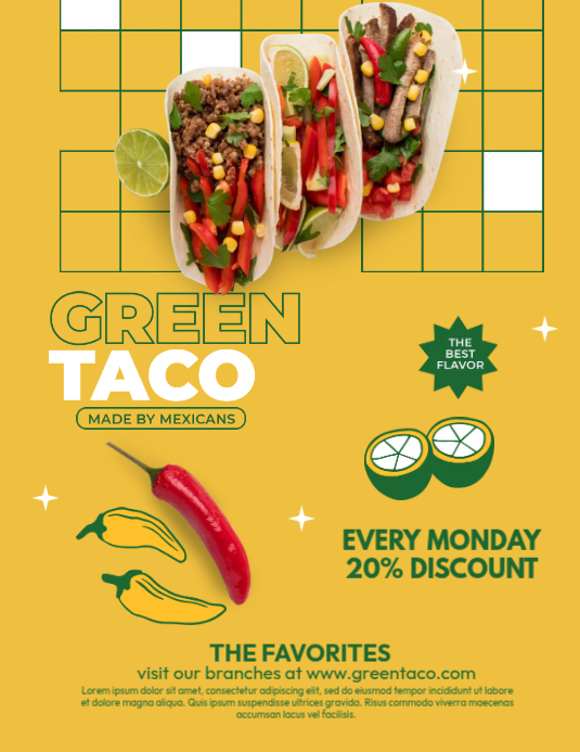 New Menu Discount Template | PosterMyWall