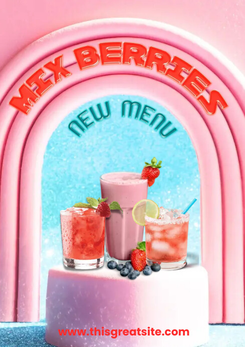 new menu mix berries Template | PosterMyWall