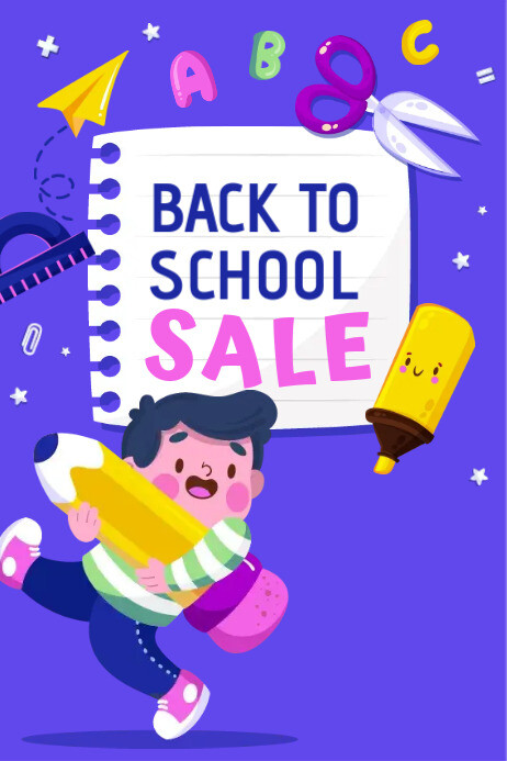 new modern Back to School banner poster Template | PosterMyWall