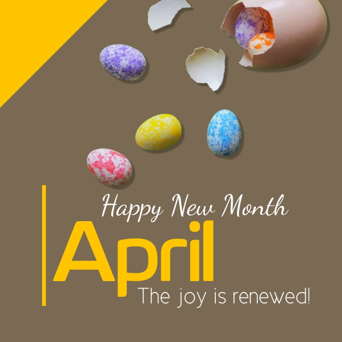 New Month April Template | PosterMyWall