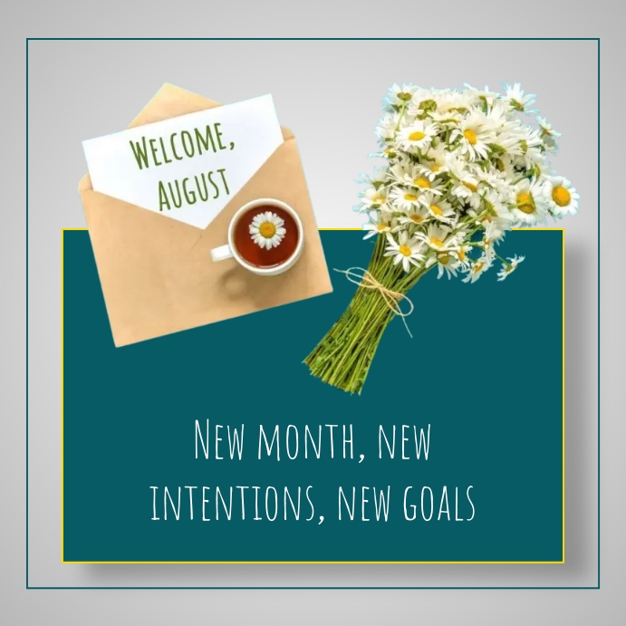 New Month August Template | PosterMyWall