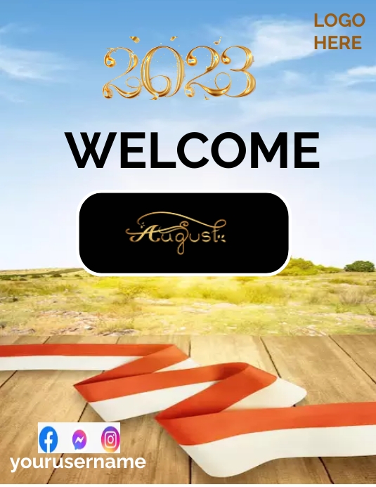 NEW MONTH AUGUST Template | PosterMyWall