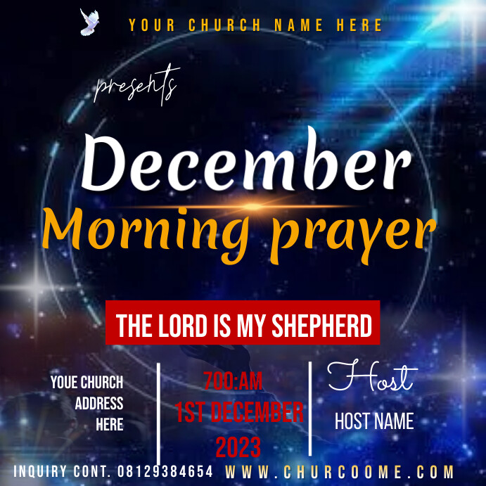 New month December church Template | PosterMyWall