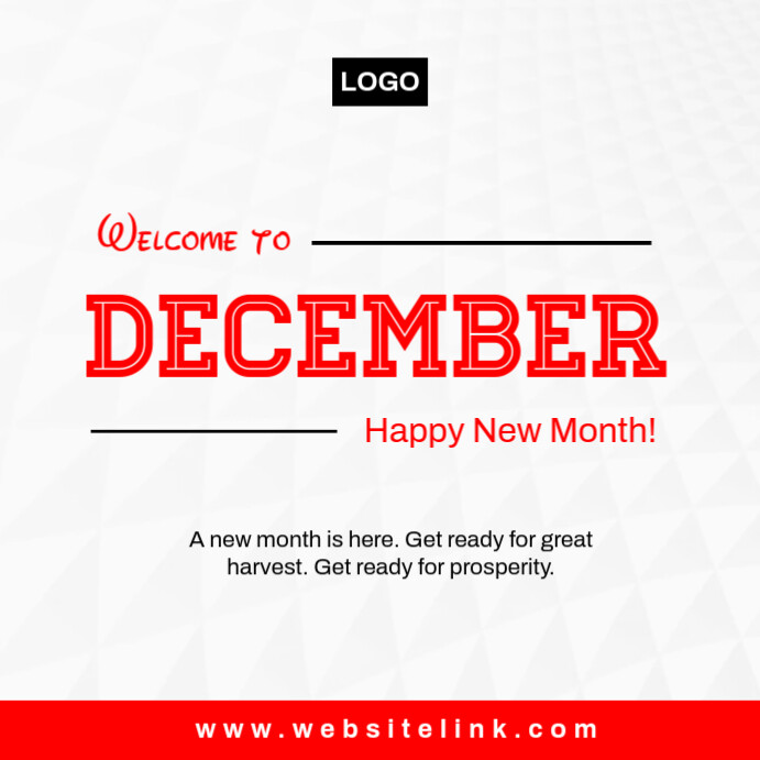 New Month December Template | PosterMyWall