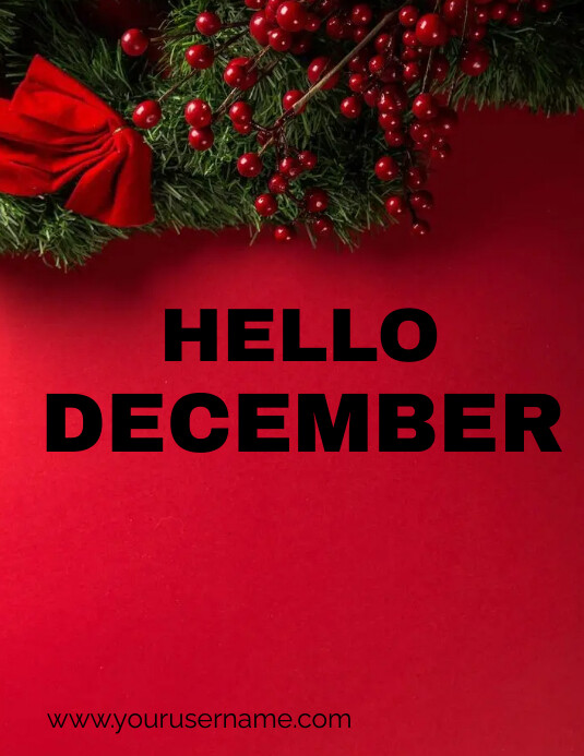 New month December poster template | PosterMyWall