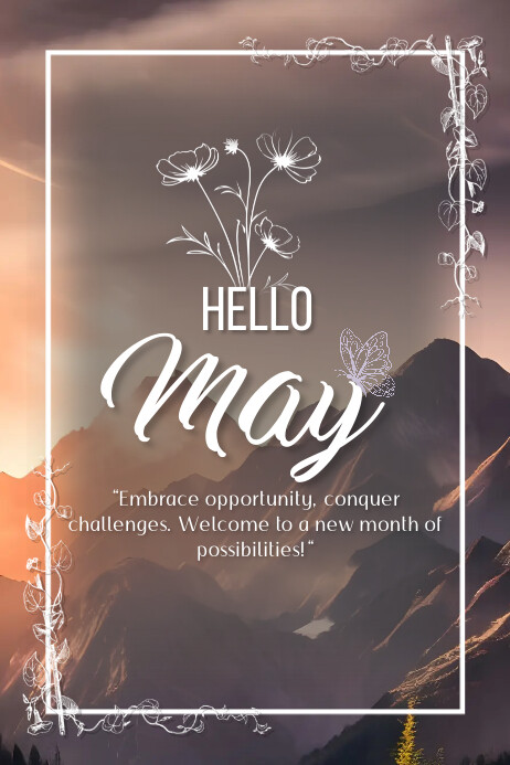 Happy New Month (MAY) Template | PosterMyWall