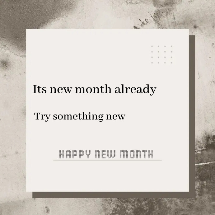NEW MONTH Template | PosterMyWall