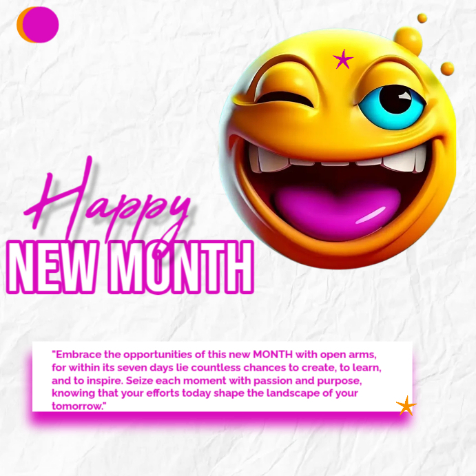 NEW MONTH Template | PosterMyWall