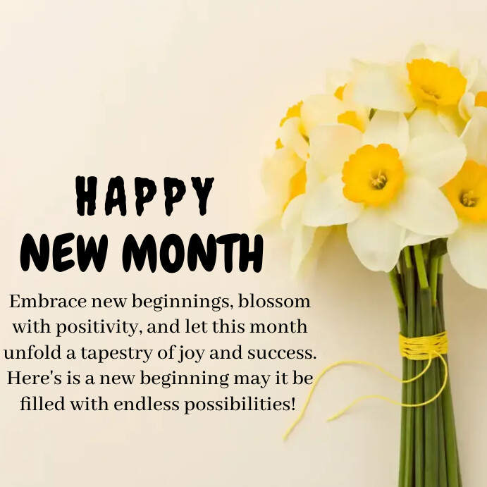 NEW MONTH Template | PosterMyWall