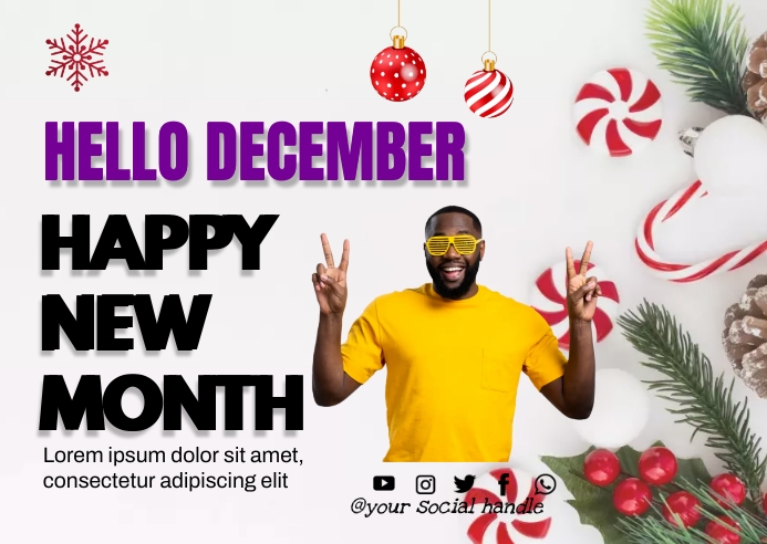new month flyer template | PosterMyWall