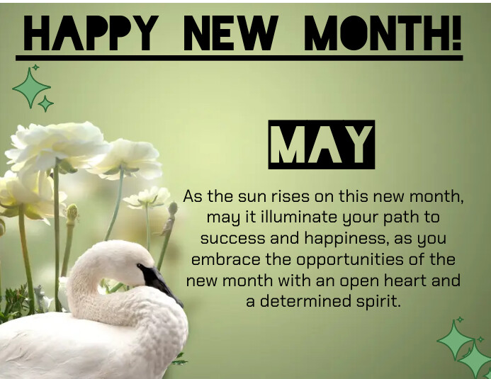 Modèle New month greeting template | PosterMyWall