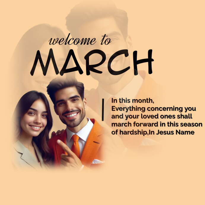 new month greetings post template | PosterMyWall