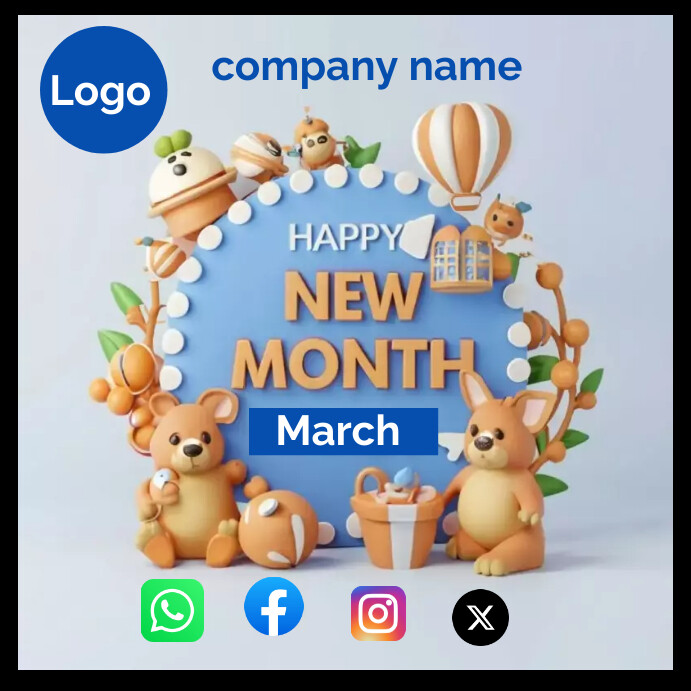 New month Instagram template | PosterMyWall