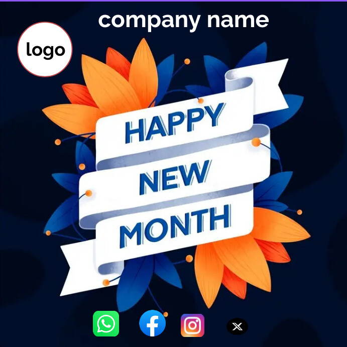 New month Instagram template | PosterMyWall