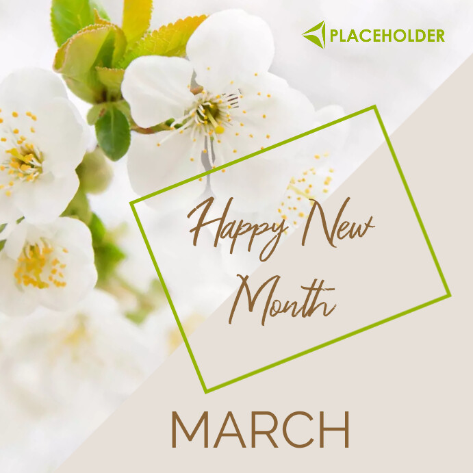 New Month - March Template | PosterMyWall