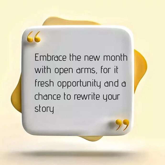 New Month motivation quotes Template | PosterMyWall
