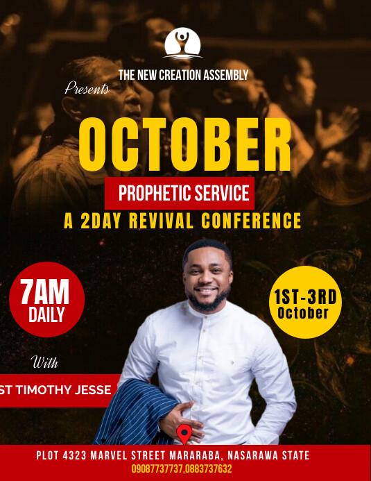 New month October church Template | PosterMyWall