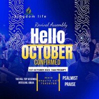 New month October church Template | PosterMyWall