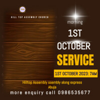 New month October church Template | PosterMyWall