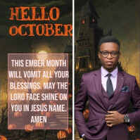 New month October church Template | PosterMyWall