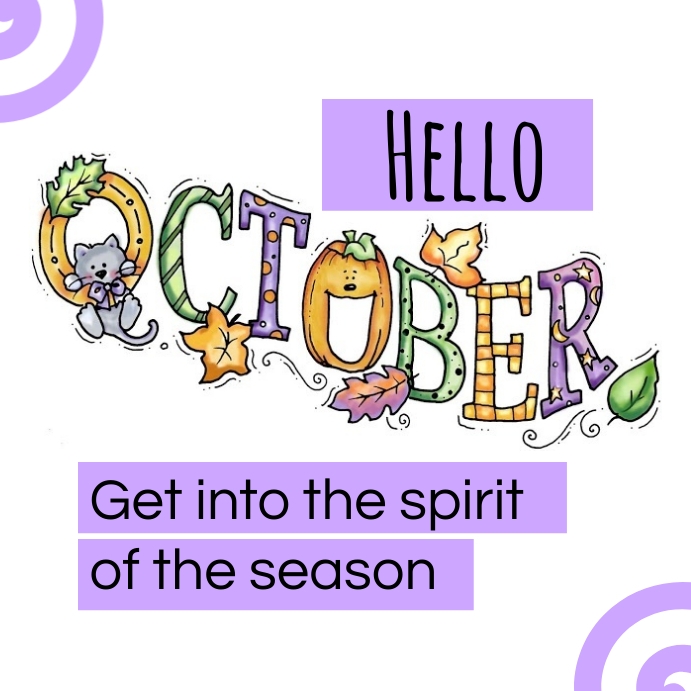 New Month October Template | PosterMyWall