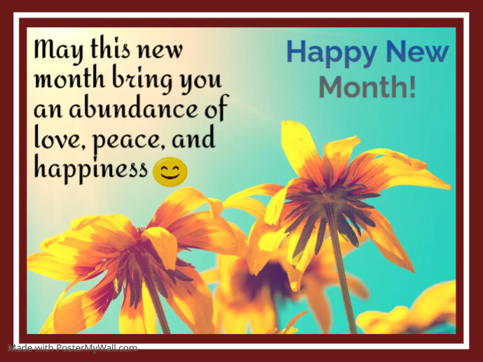 New Month Wishes And Greetings Template | PosterMyWall