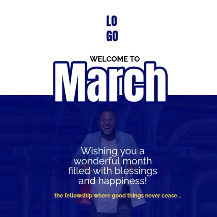 new month wishes for corporate march 2026 Template | PosterMyWall