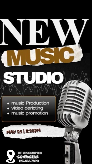 Copy of New Music Studio | PosterMyWall