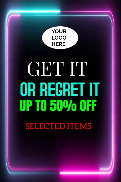 NEW NEON POSTER DESIGN Template | PosterMyWall