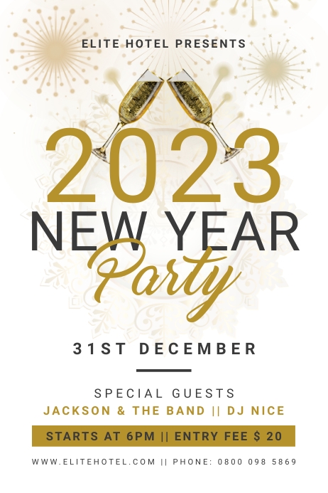 New party flyer Template | PosterMyWall