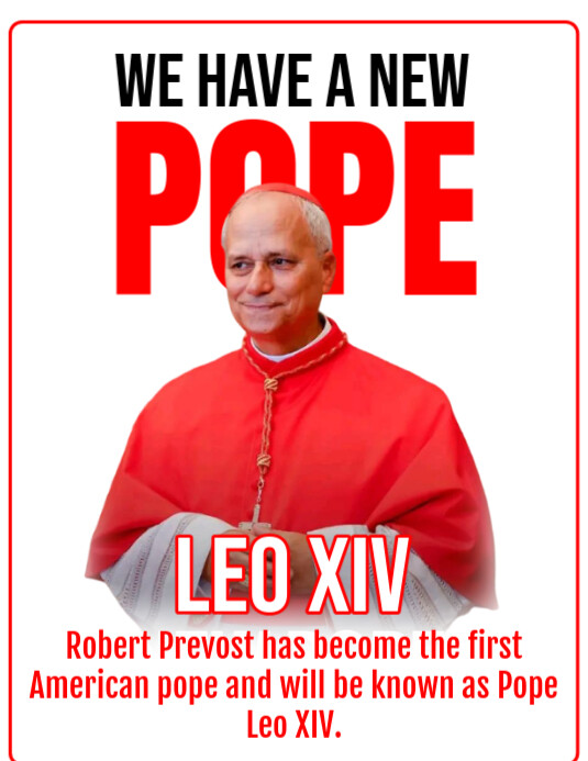 New pope Template | PosterMyWall