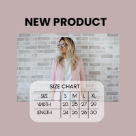 SIZE CHART Template | PosterMyWall