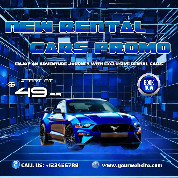 Plantilla de NEW RENTAL CARS PROMO | PosterMyWall