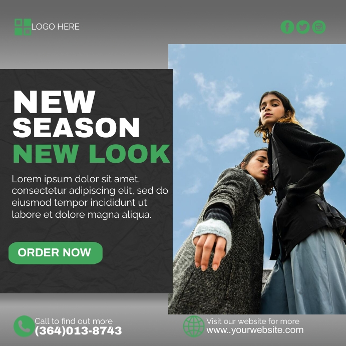 New Season New Look Template | PosterMyWall