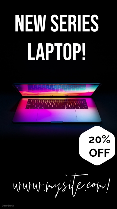 Plantilla de New Series Laptop Discount Announcement | PosterMyWall